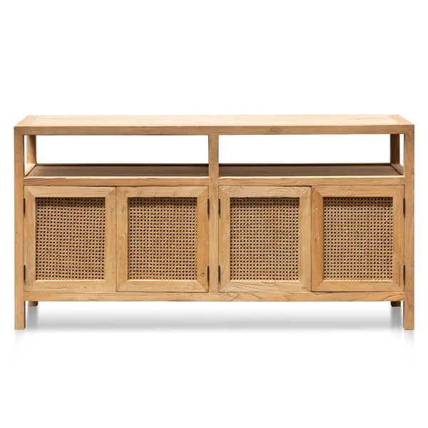 Natural Sideboard Unit with Rattan Doors – Splendour Living Cobbitty