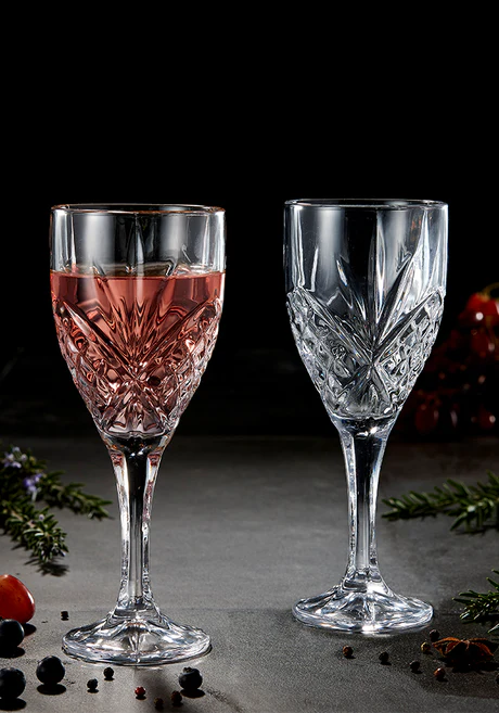 Ophelia Carved Wine Glasses 2 Pack – Splendour Living Cobbitty