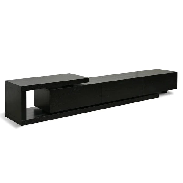 Full Black Scandinavian Lowline Entertainment Unit – Splendour Living ...